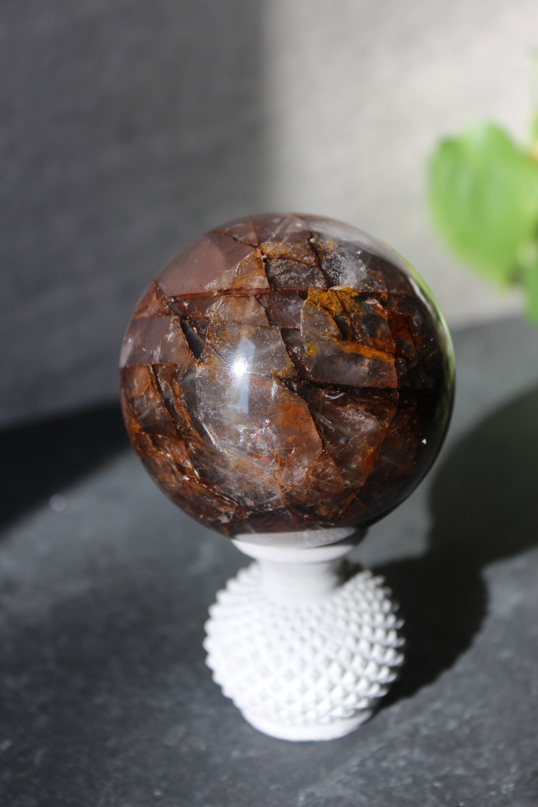 Star Golden Healer Sphere | Star Asterism Sphere | Golden Healer Cryst ...